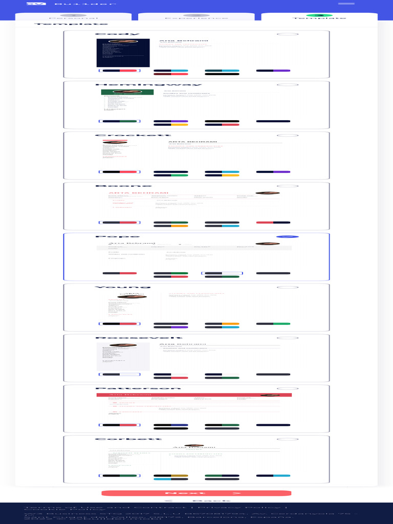CV Builder Template Guide | PDF