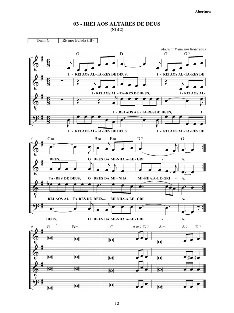 01 Irei Aos Altares de Deus | PDF