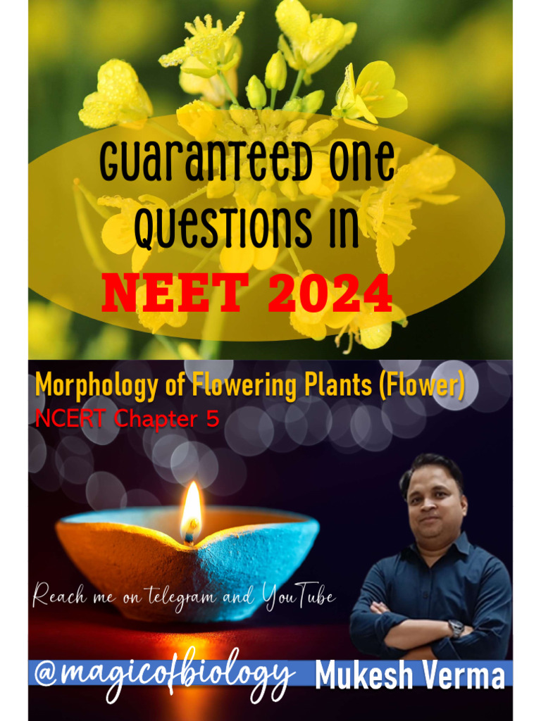 Morphology of Flowering Plants - Flower and Fruits | PDF | Fruit | Seed