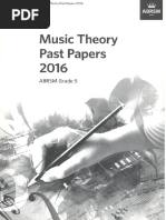Abrsm Theory g5 Sample Papers (New Format) | PDF