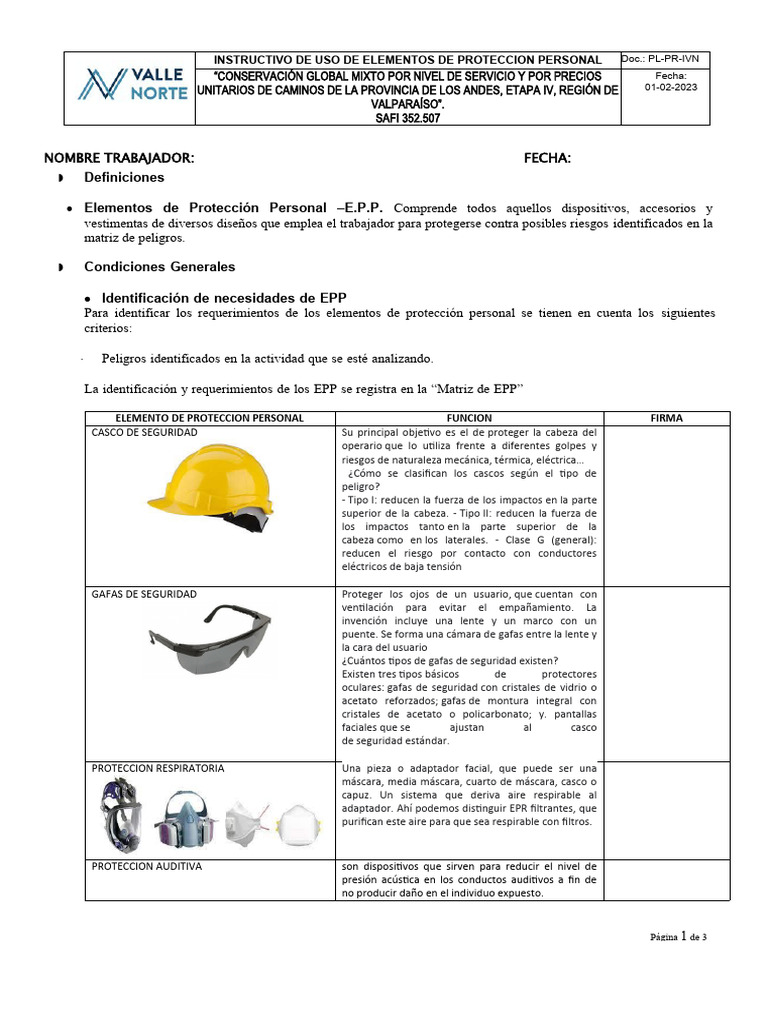 Instructivo Entrega Epp | PDF