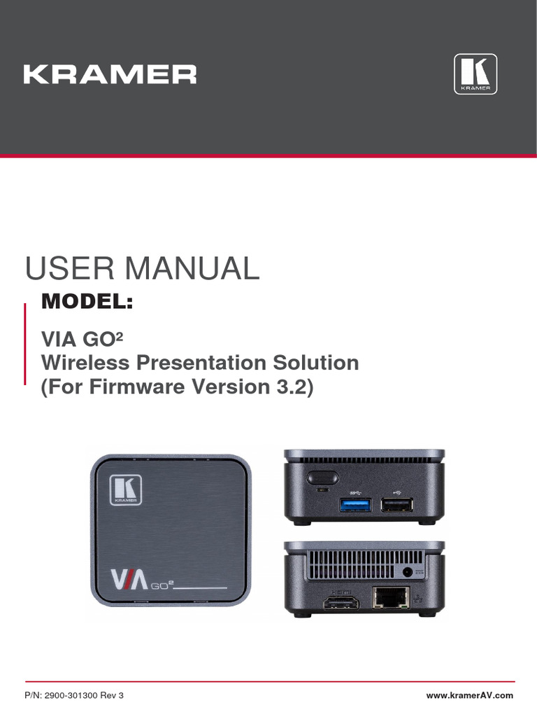 Kramer Via Go2 Um 3 | PDF