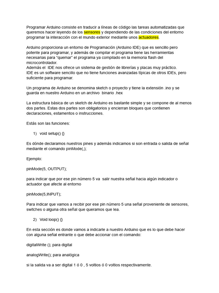 Programación en Arduino Ejemplo RGB by LEMT | PDF | Arduino | Modelo de color Rgb