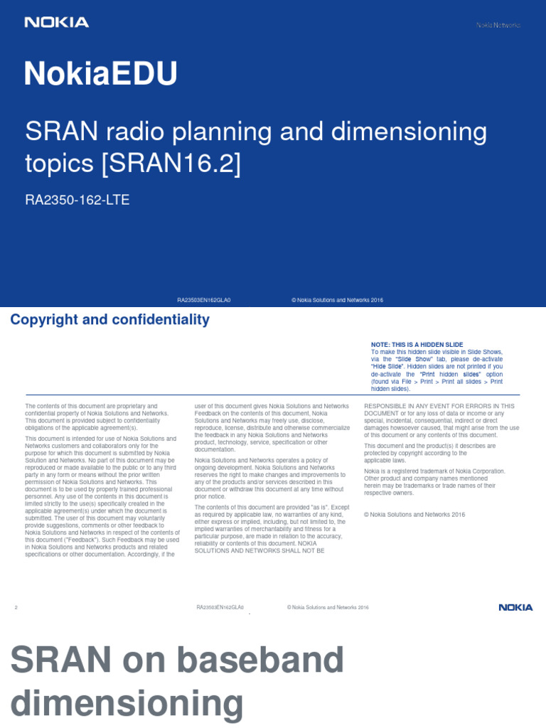 03 - RA23503EN162GLA0 - SRAN On Baseband Dimensioning | PDF | Lte ...