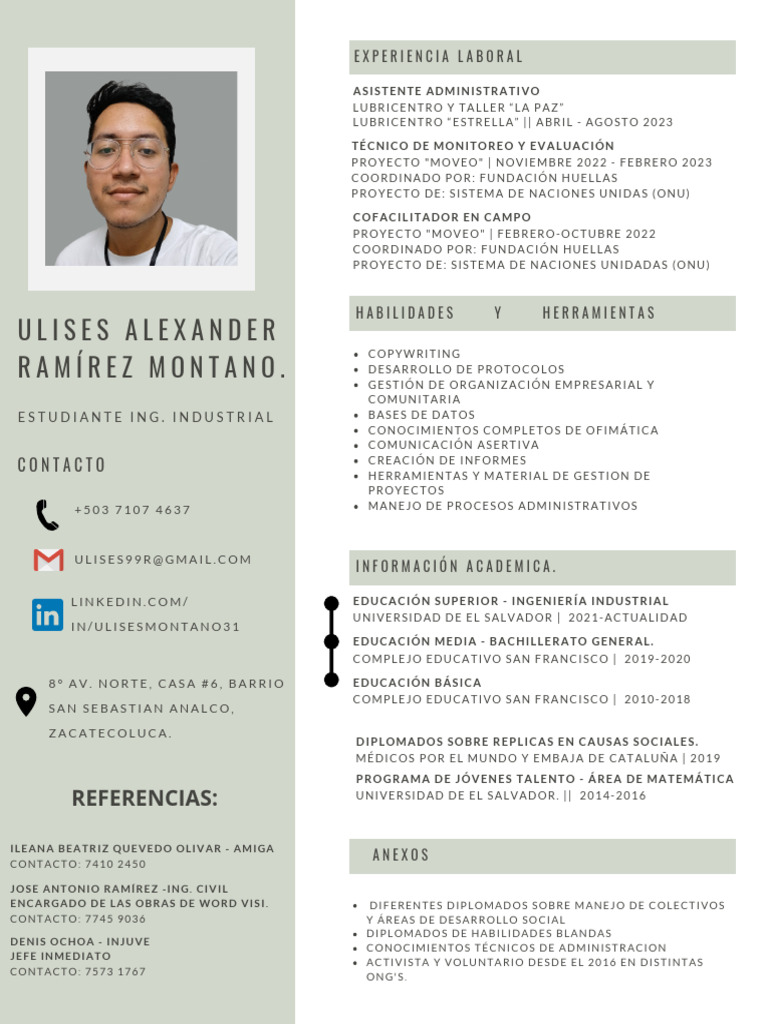CV Ulises Montano-1 | PDF