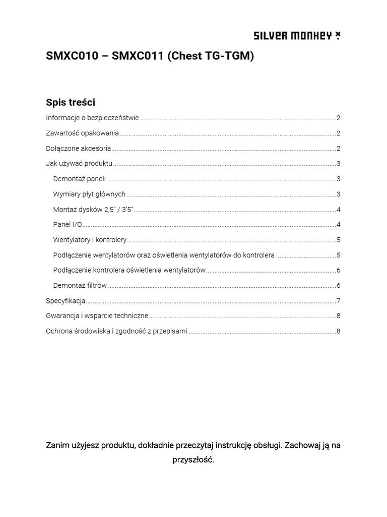 Case-Chest-TG-TGM Manual | PDF