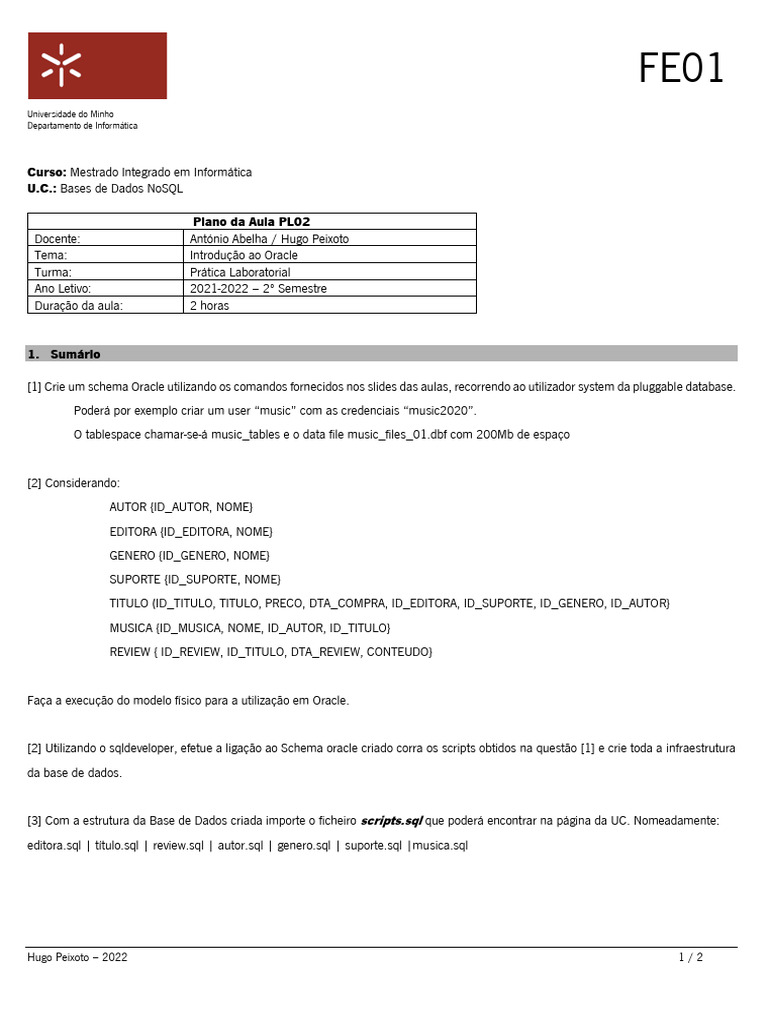 Nosql Fe01 | PDF | SQL | Informática