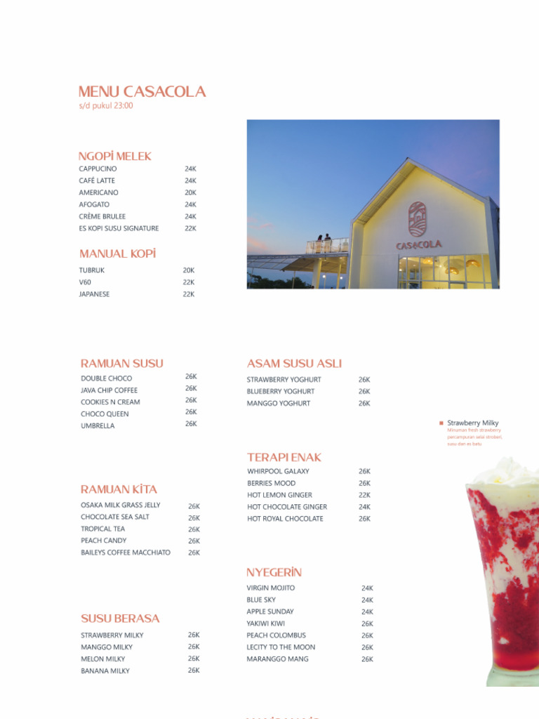 Menu Casacola | PDF