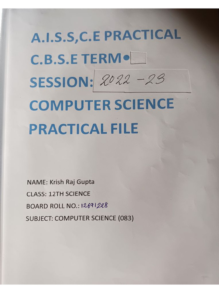 Computer Project | PDF