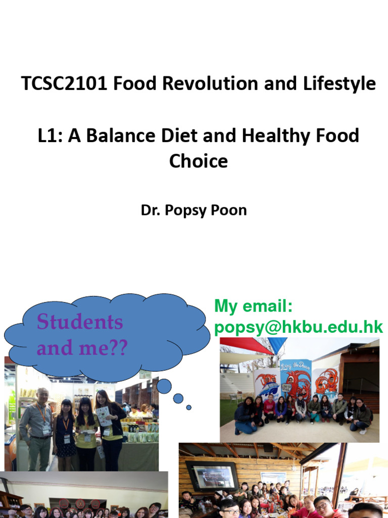 L1 - A Balance Diet and Healthy Food Choice | PDF | Foods | Healthy Diet