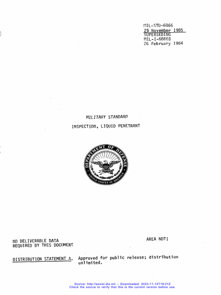 Mil-STD-6866 2020 | PDF