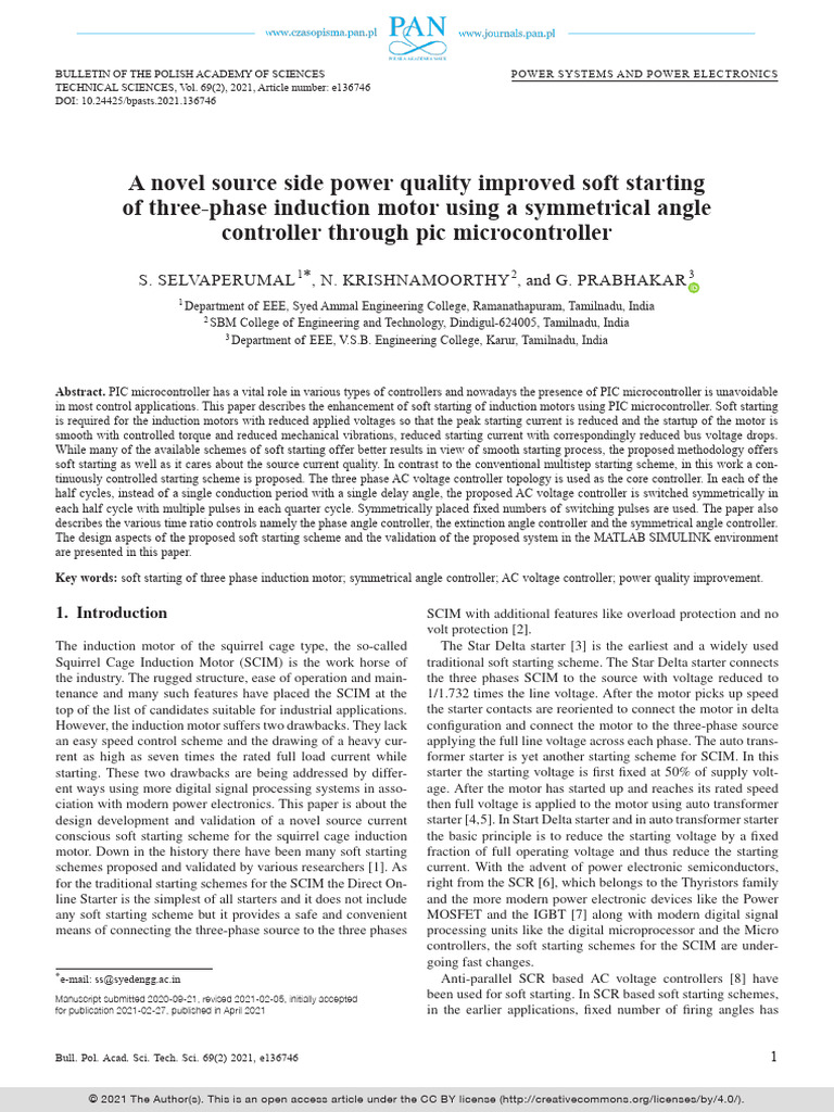 A Novel Source Side Power Quality I | PDF | Electric Motor | Power Electronics