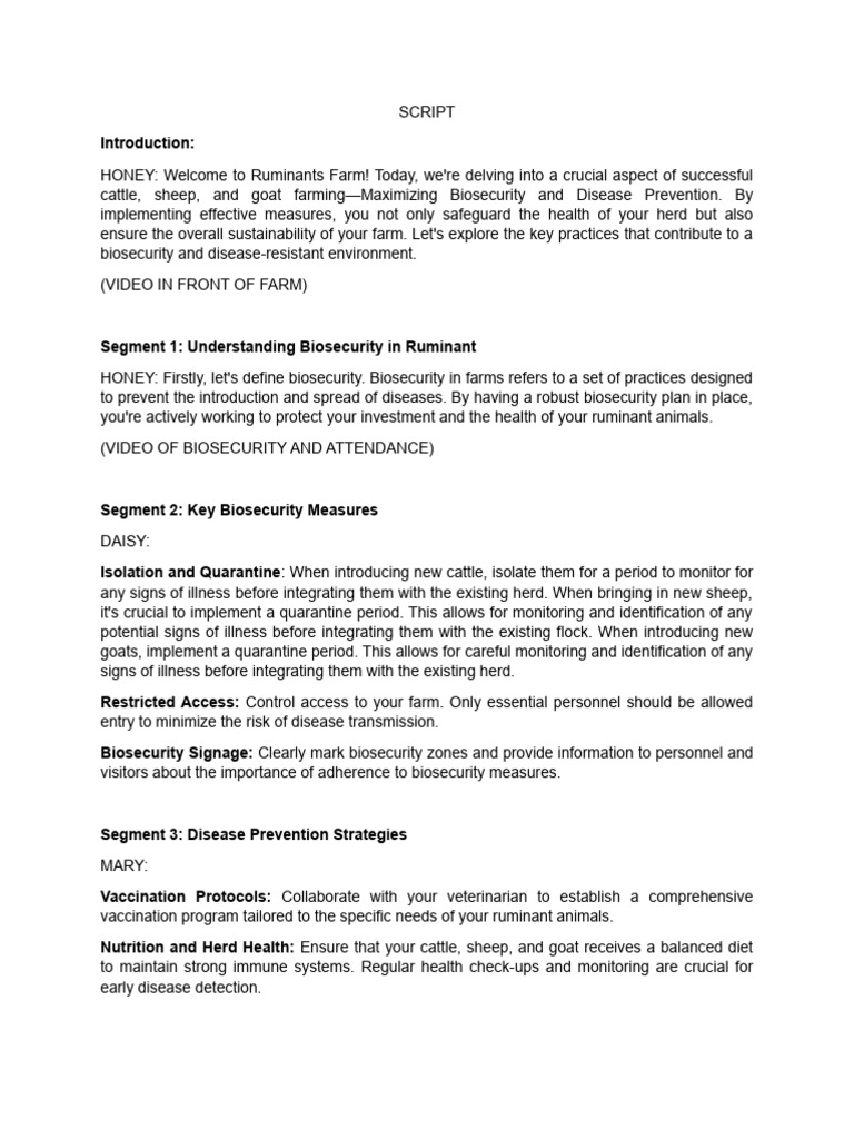 SCRIPT | PDF | Hand Washing | Preventive Healthcare