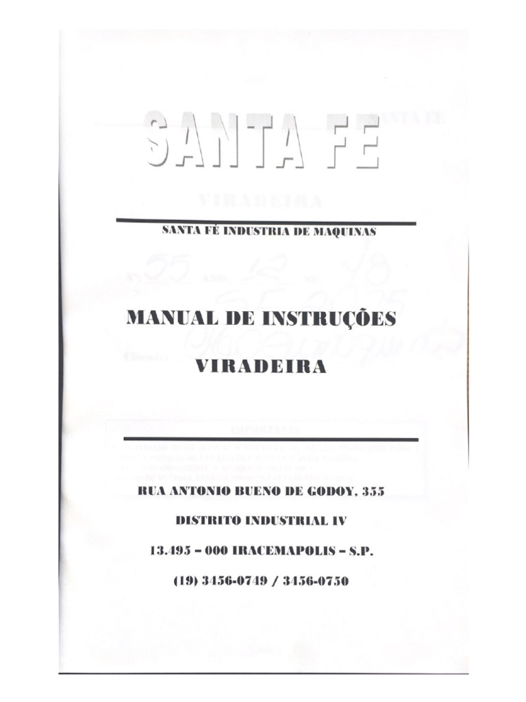 Dobradeira Viradeira - Santa Fé | PDF