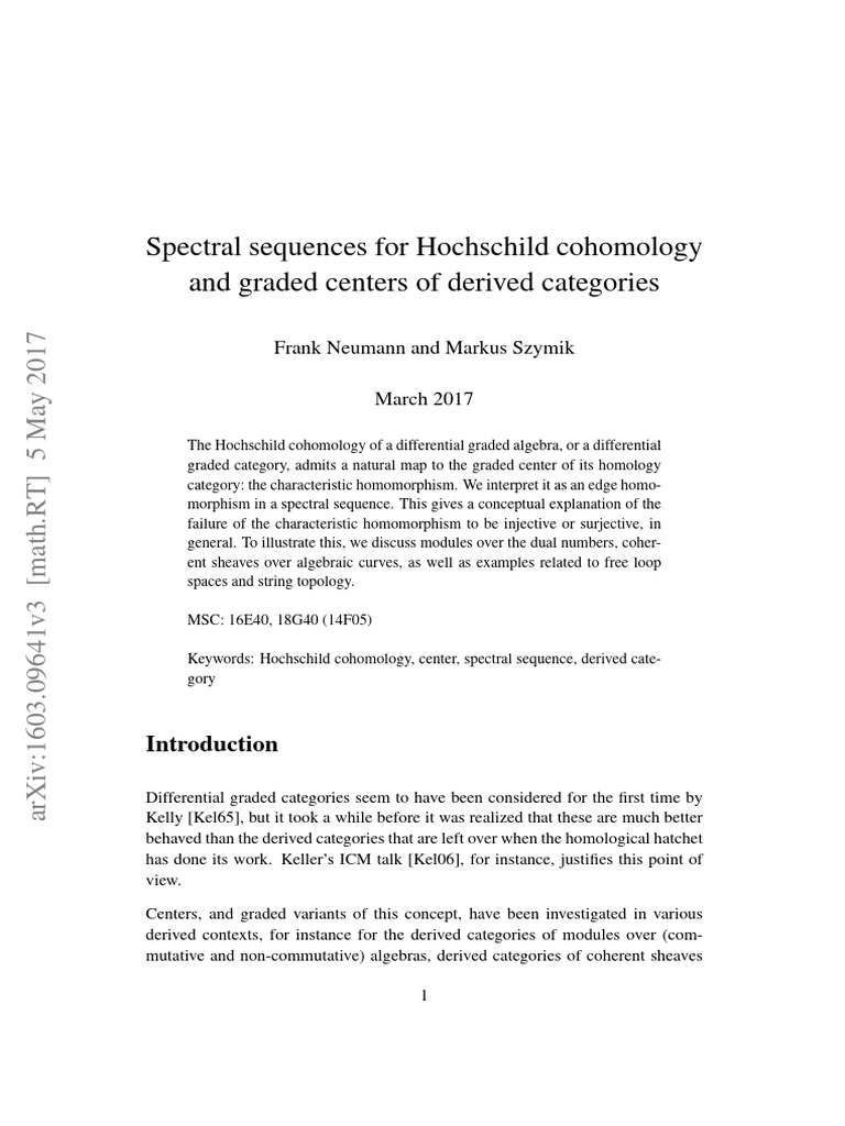 Hochschild Dg cat | PDF