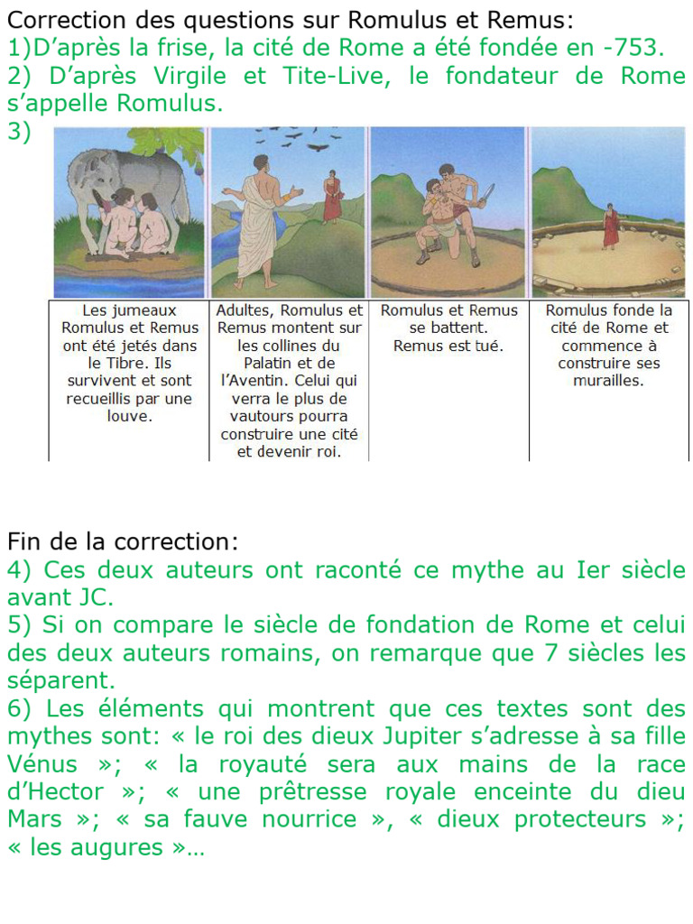 Fondation de Rome : Mythe et Archéologie | PDF | Romulus et Rémus ...