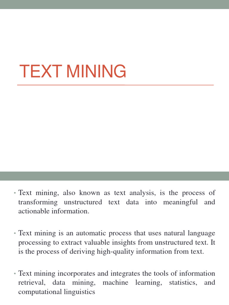 Module-5 TEXT MINING | PDF