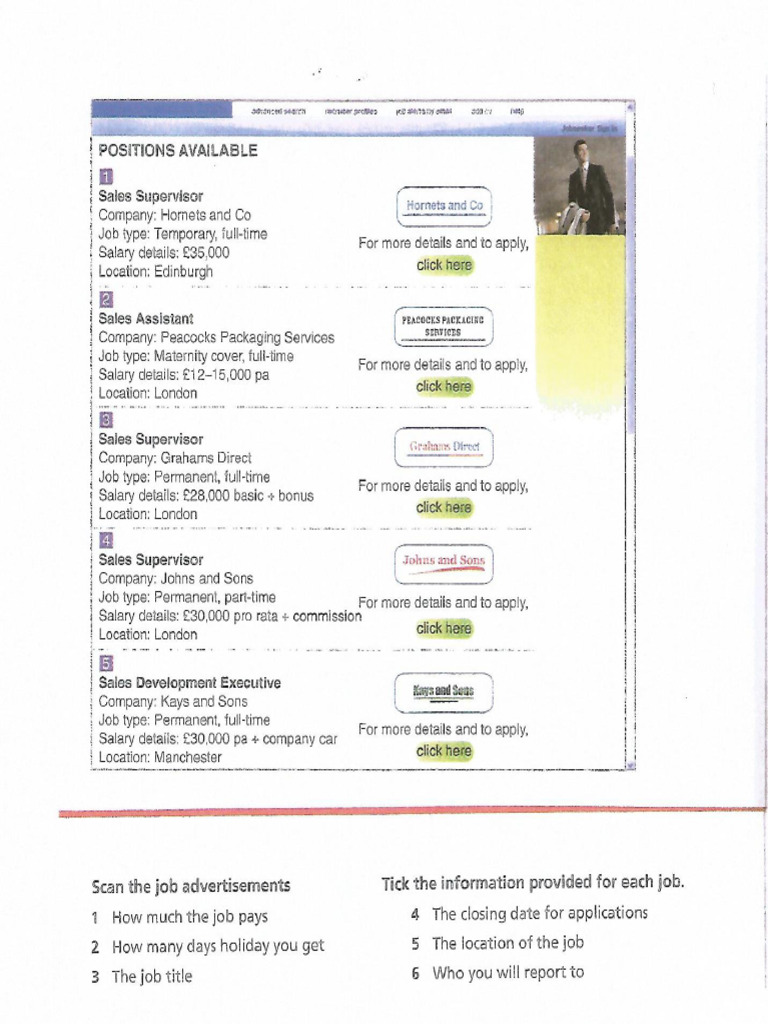 Reading Job Advertisements | PDF