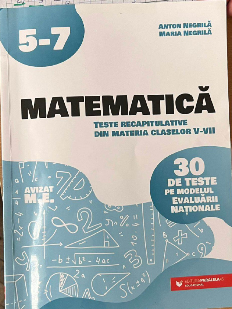 Culegere Teste Recapitulative Mate, 5-7 | PDF