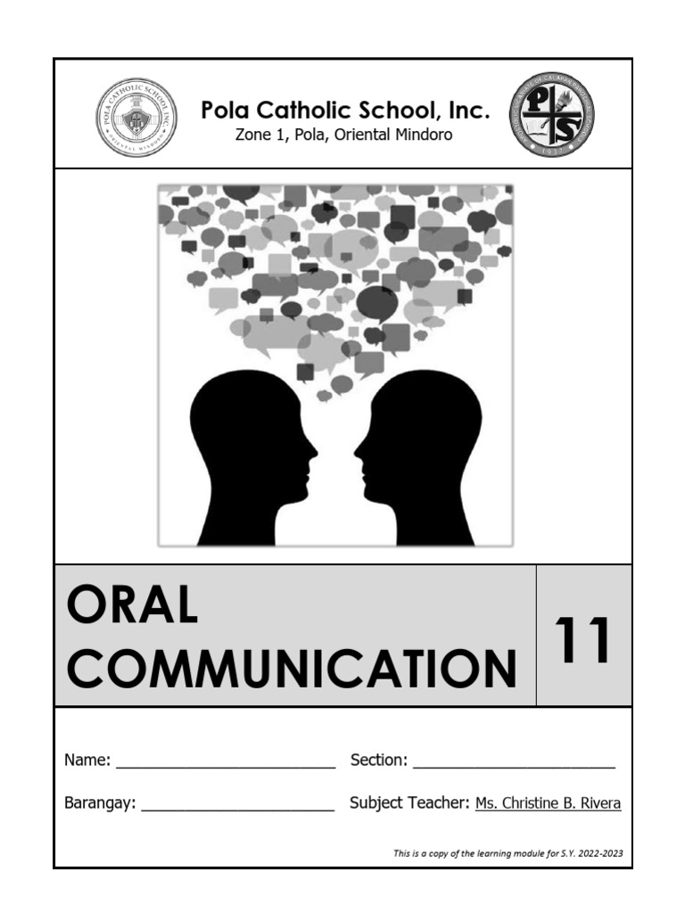 Oral Communication | PDF | Career & Growth | Self-Improvement