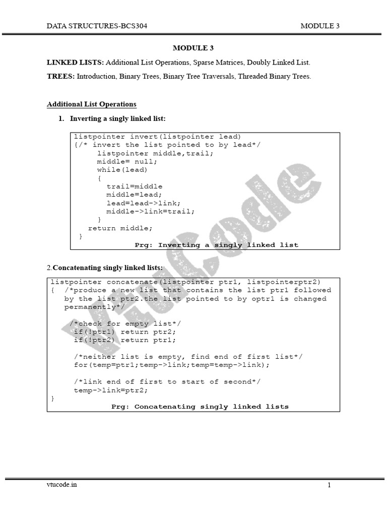 @vtucode - in Module 3 DS 2022 Scheme | PDF | Computer Programming | Computer Data