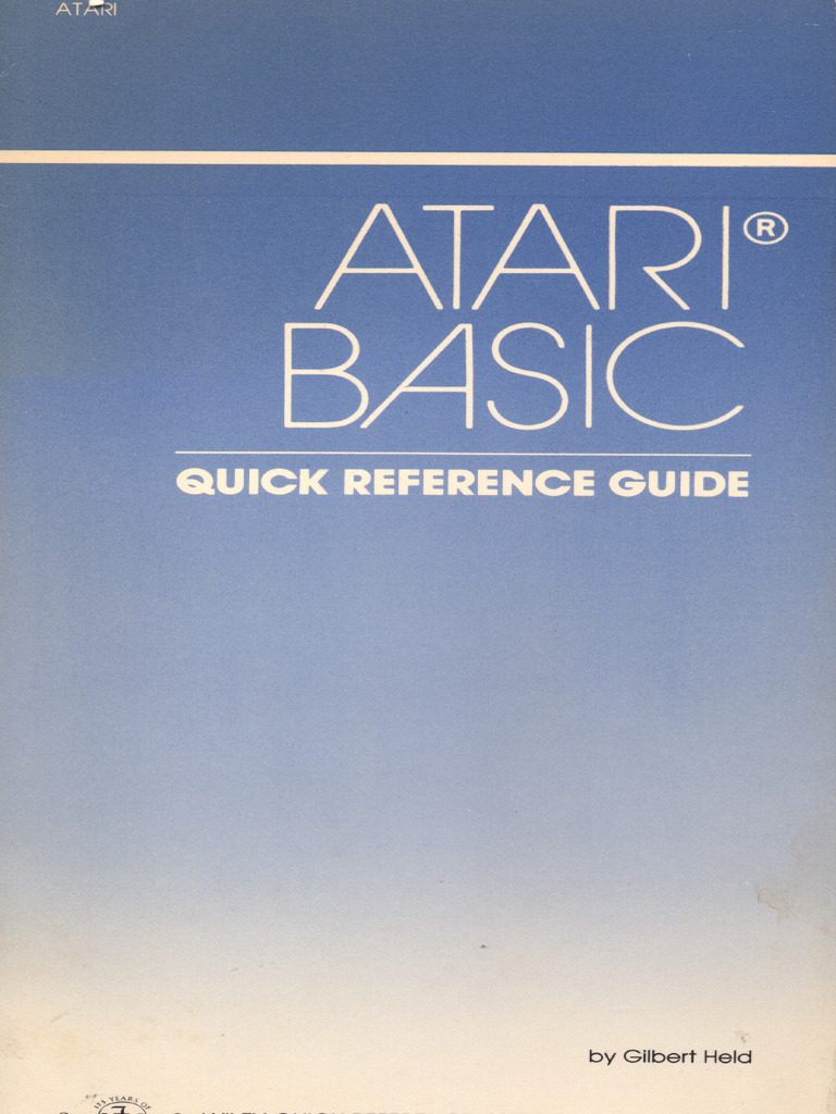 Atari BASIC Quick Reference Guide-Gilbert Held | PDF
