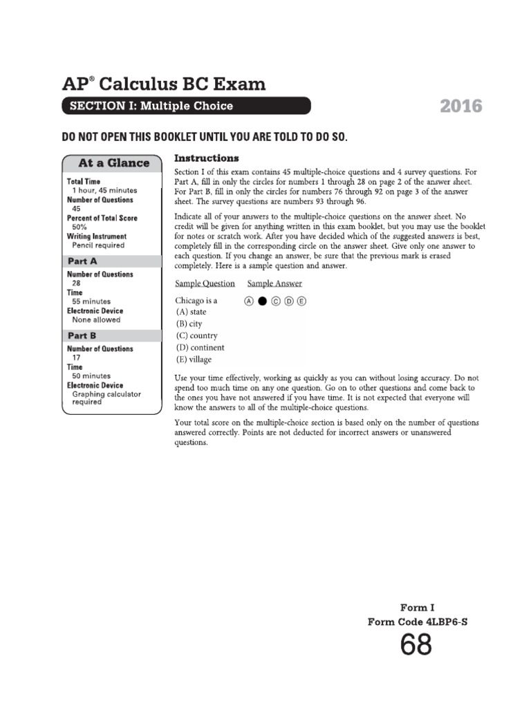 BC Mock 6 (2016 PT) | PDF