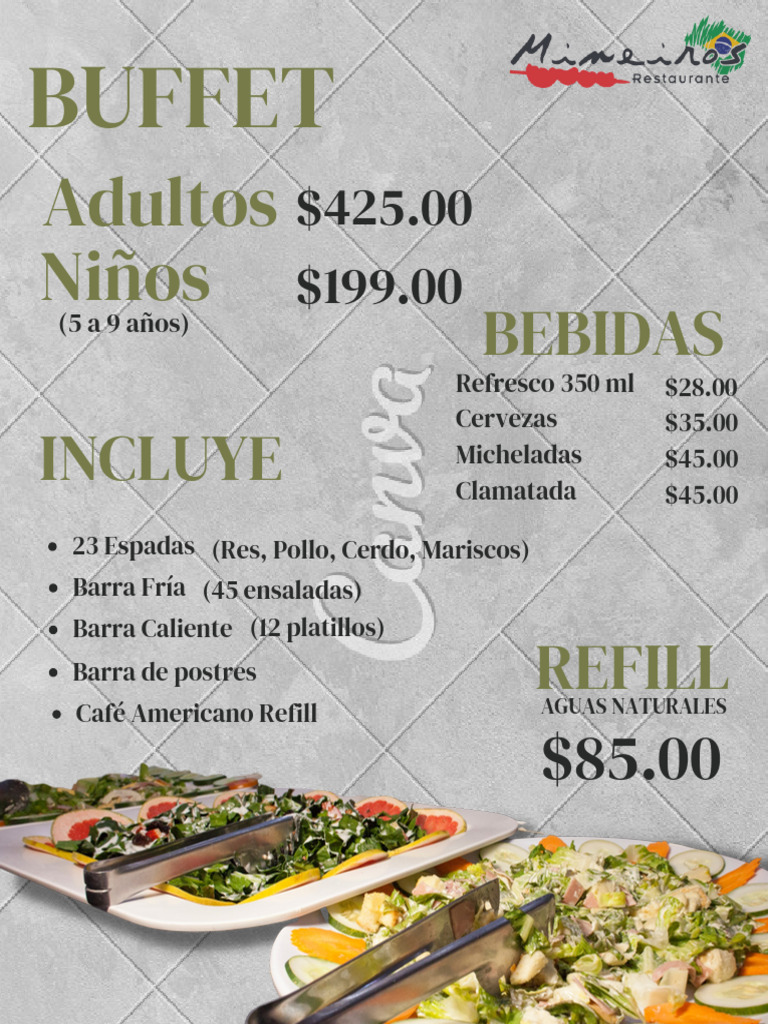 Menú Mineiros | PDF | ensalada | Sopa