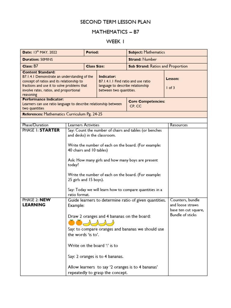 B7 Term 2 Maths All Weeks | PDF | Ratio | Learning