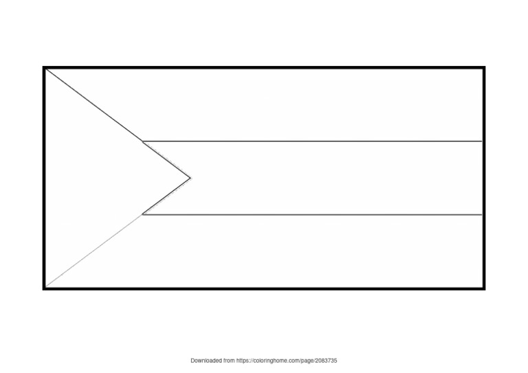 Palestine Flag Coloring Page | PDF