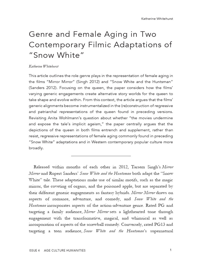 Genre and Female Aging | PDF | Fairy Tales | Ageism