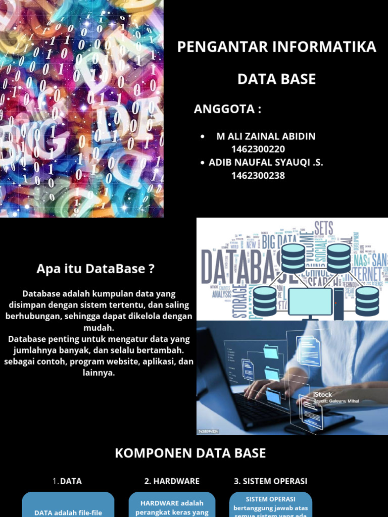 Pengantar Informatika - Database - SMSTR 1 | PDF
