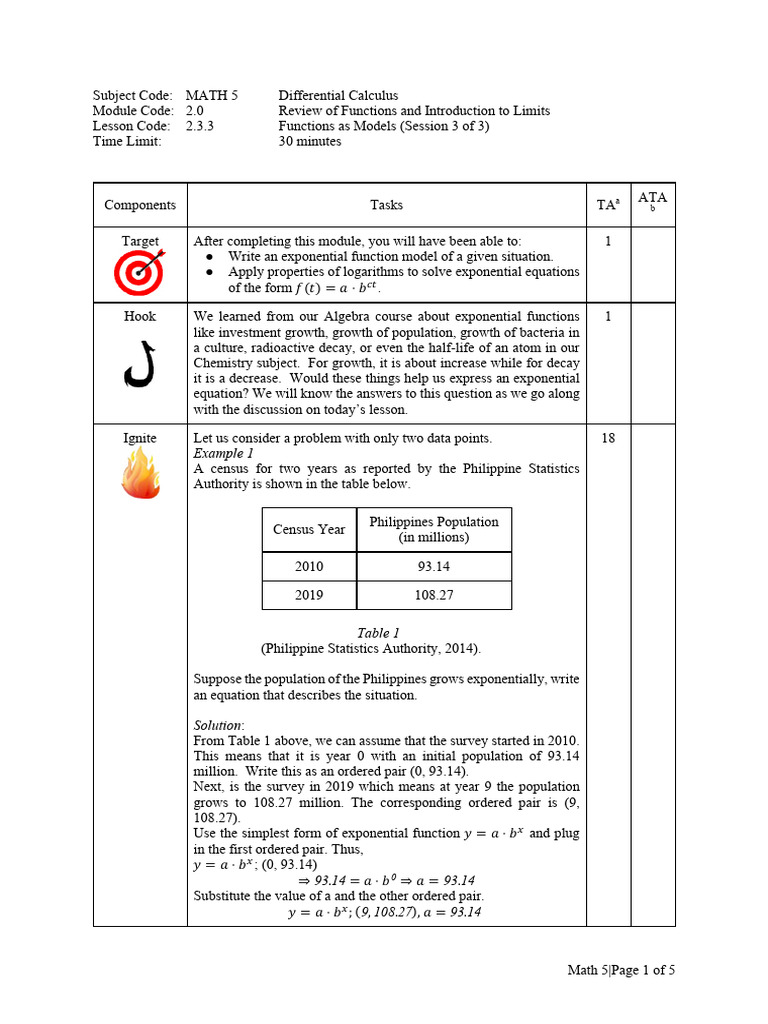 Exponential Functions Module | PDF | Interest | Exponential Function