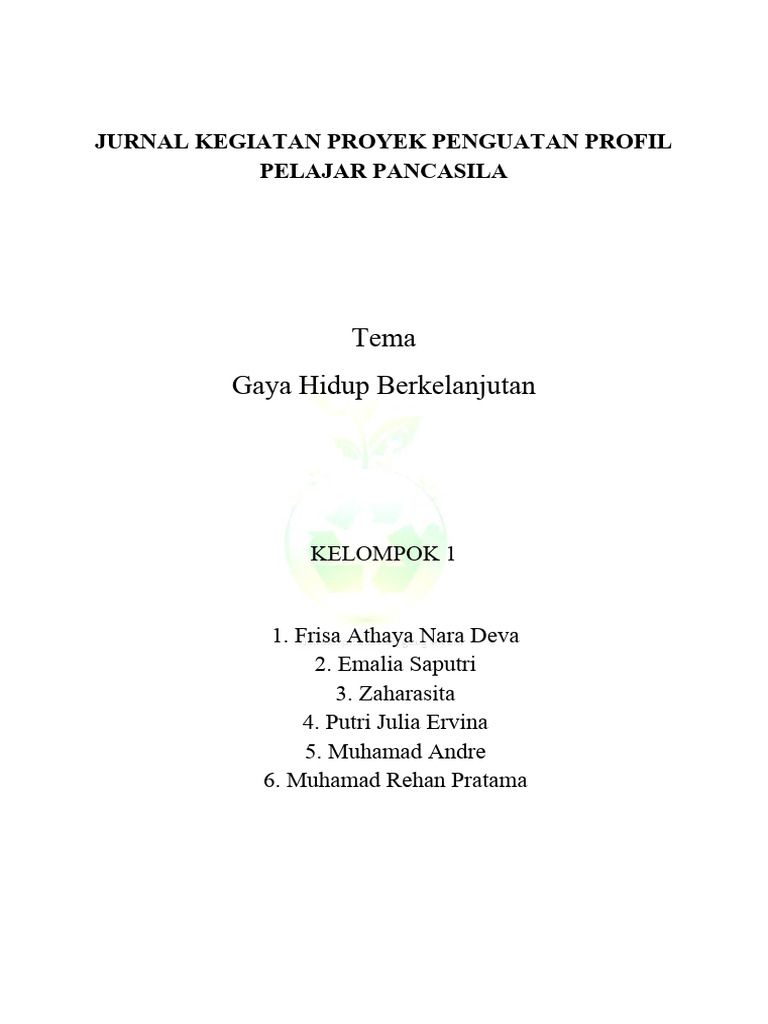 Pembatas Jurnal Perkelompok 2 | PDF