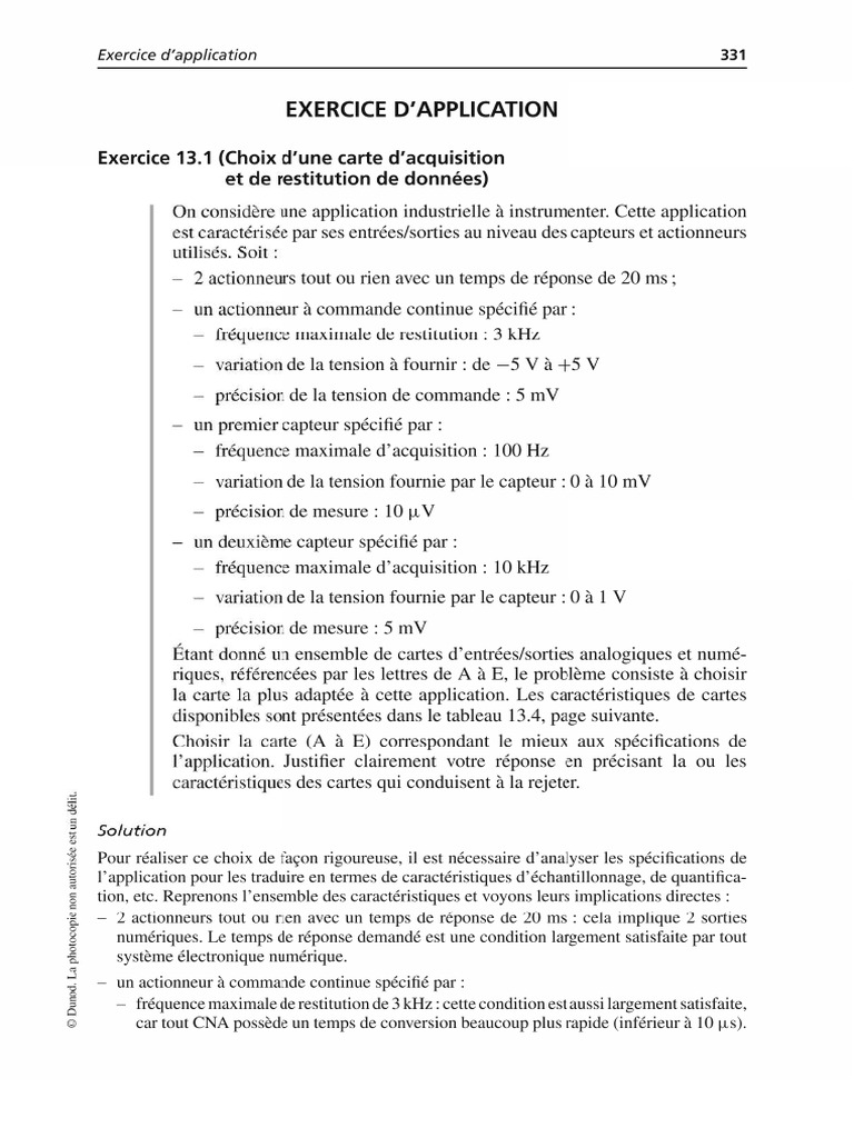 TD Capteur Intelligen1t | PDF