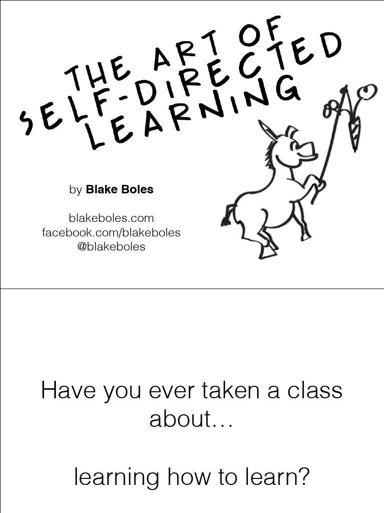 The Art of Self-Directed Learning | PDF | Learning | Human Communication