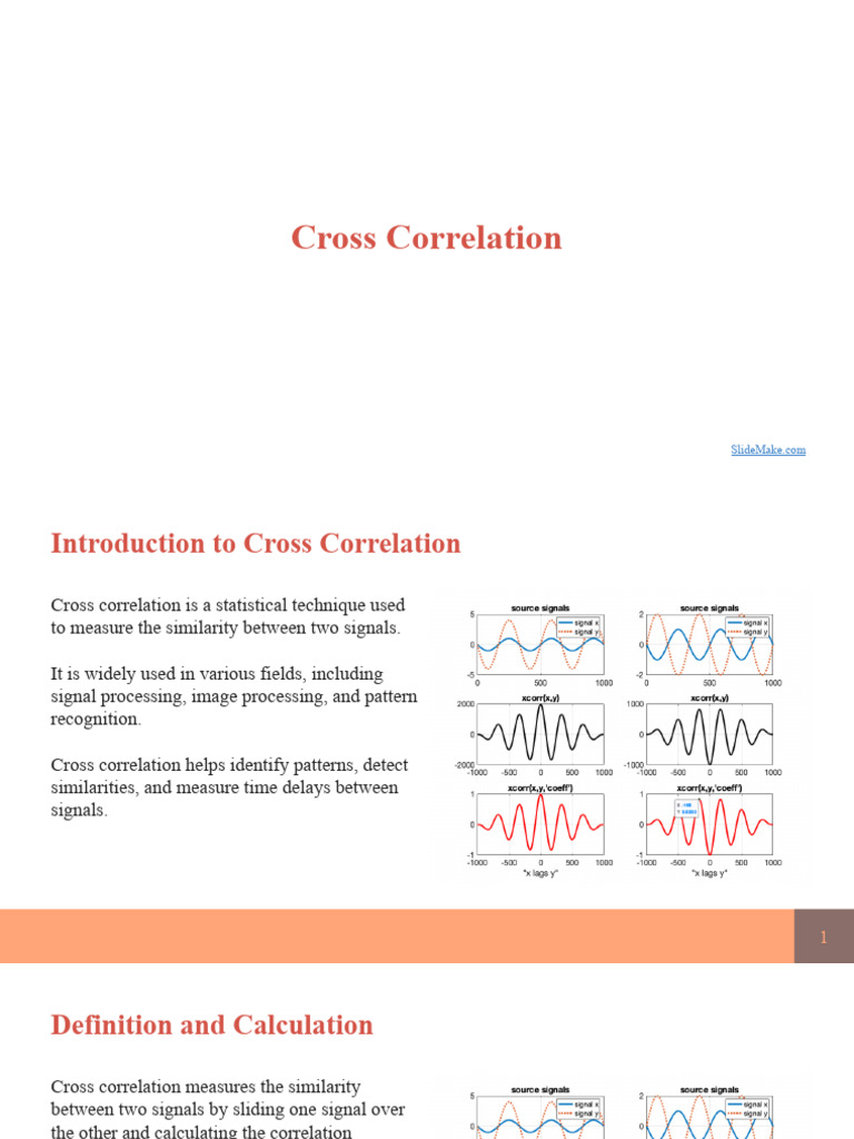Cross Correlation Download Free Pdf Standard Score Autocorrelation