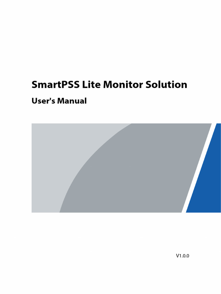 SmartPSSLite - Monitor Manual - Eng | PDF
