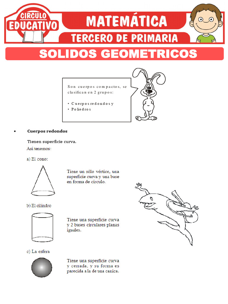Ejercicios de Solidos Geometricos para Tercero de Primaria | PDF | Programación lineal | Geometría