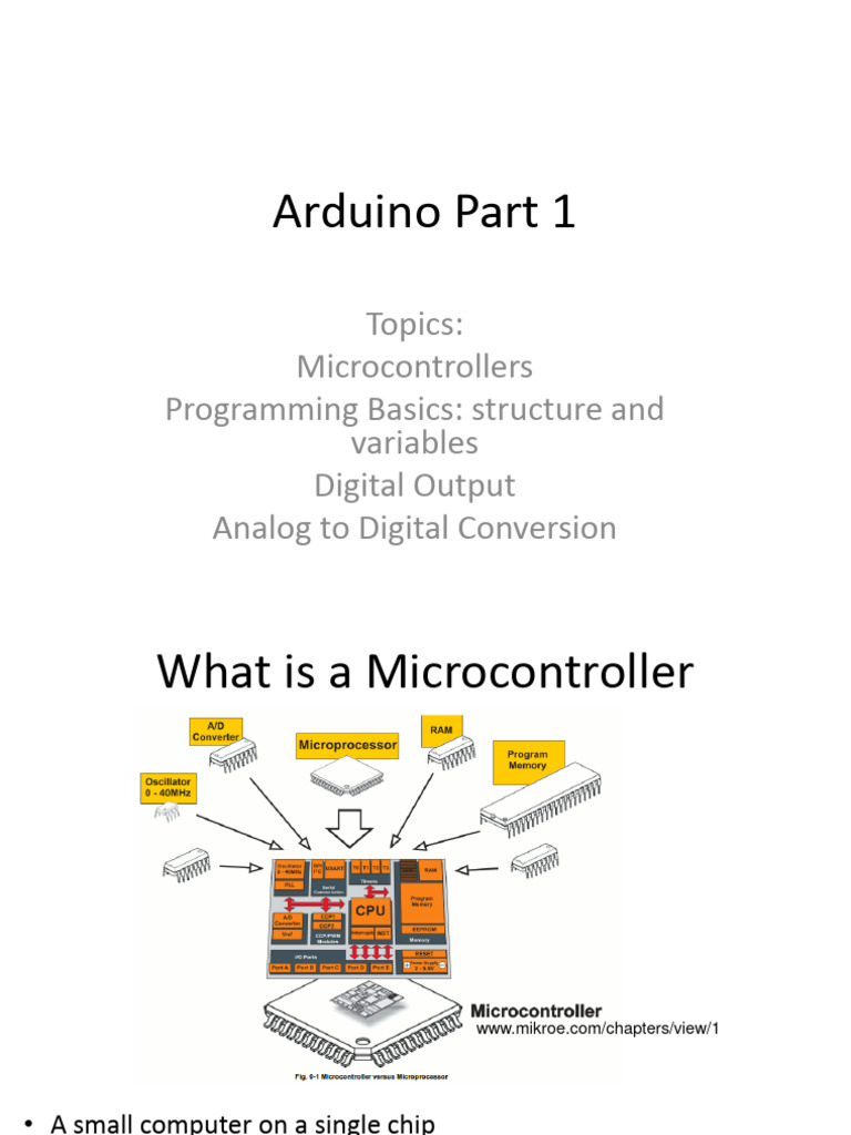Arduino Programming Basics Explained | PDF | Arduino | Microcontroller