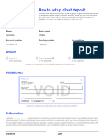 Citibank Direct Deposit Authorization Form | PDF | Cheque | Personal ...