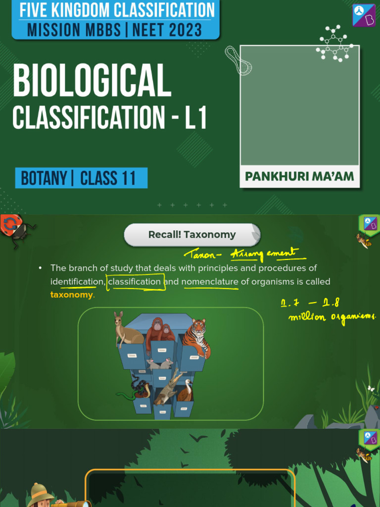 Biological Classification L1 | PDF | Taxonomy (Biology) | Cell (Biology)