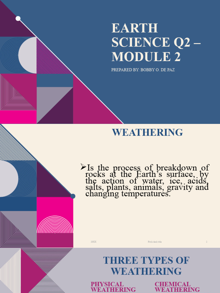 Earth Science q2 Module 2 | PDF | Weathering | Materials
