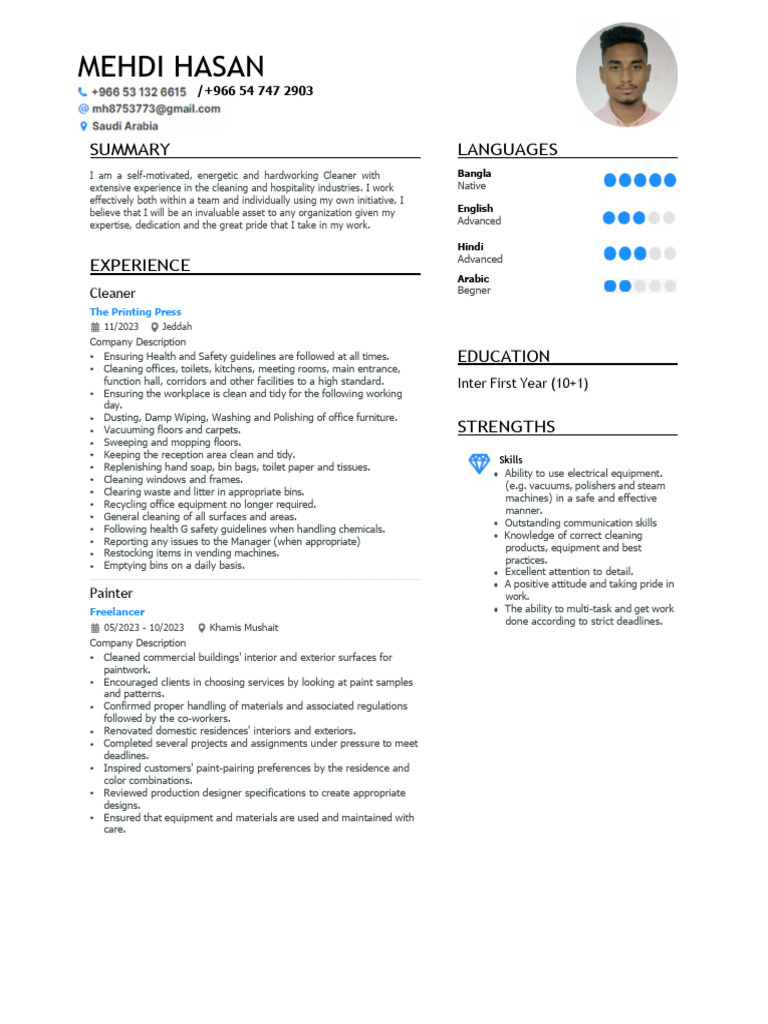 Mehdi Has An Resume | PDF