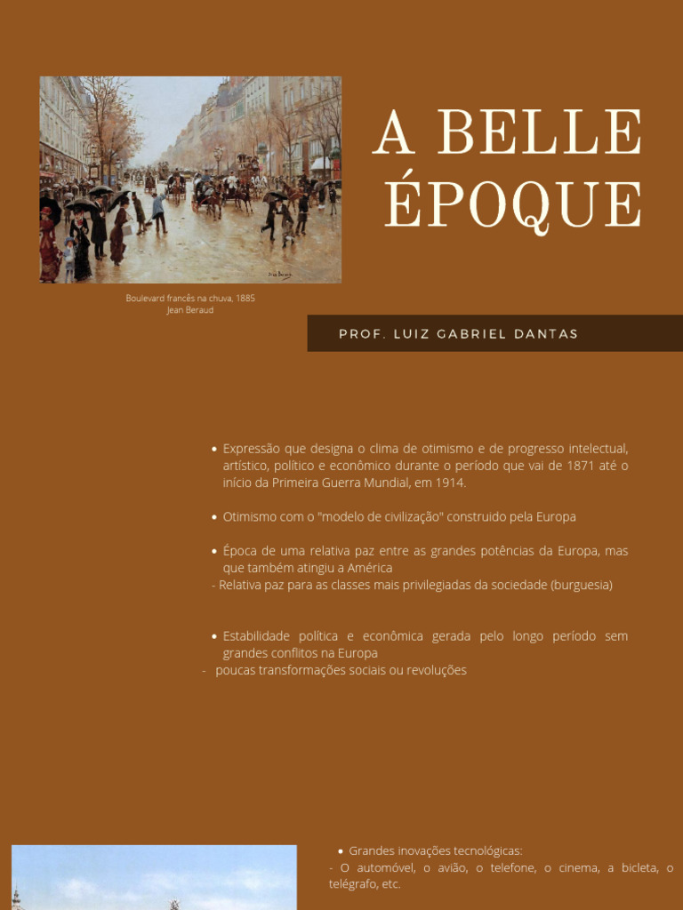 A Belle Époque - Slides | PDF