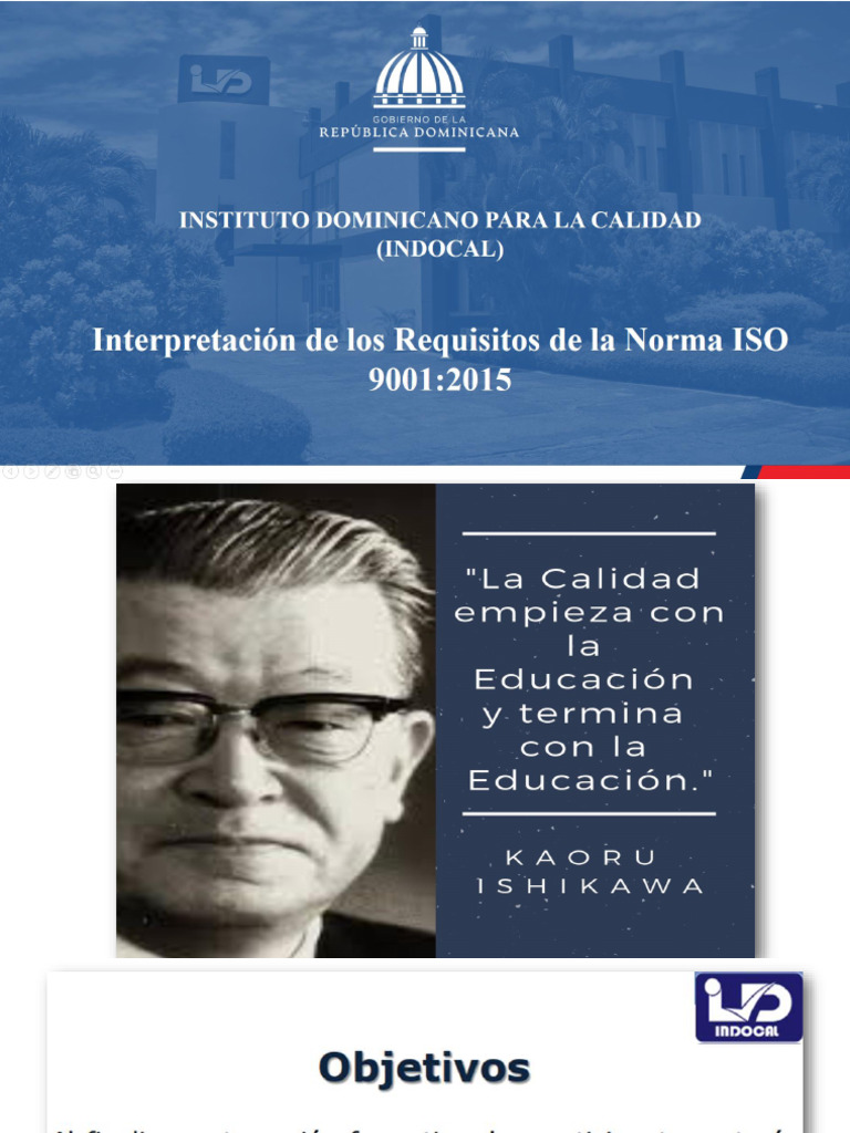 INDOCAL ISO 9001-2015 Interpretación Taller | PDF