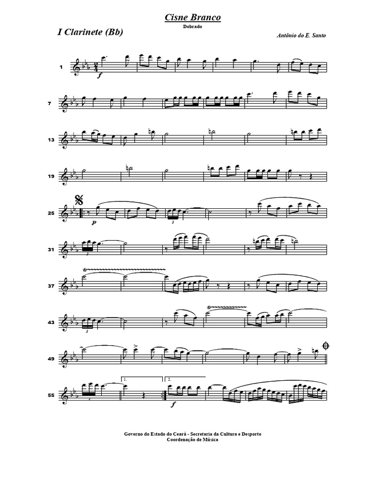 CIsne Branco - 1clarinete | PDF