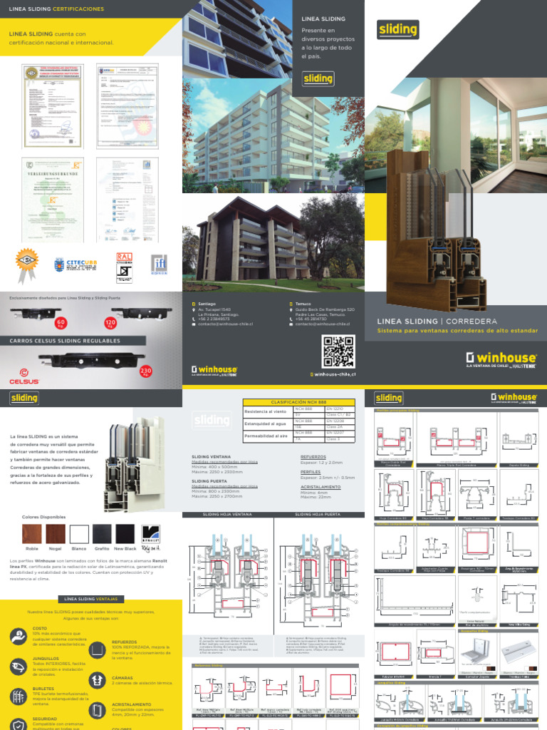 Sliding Brochure 2023 Winhouse Chile | PDF
