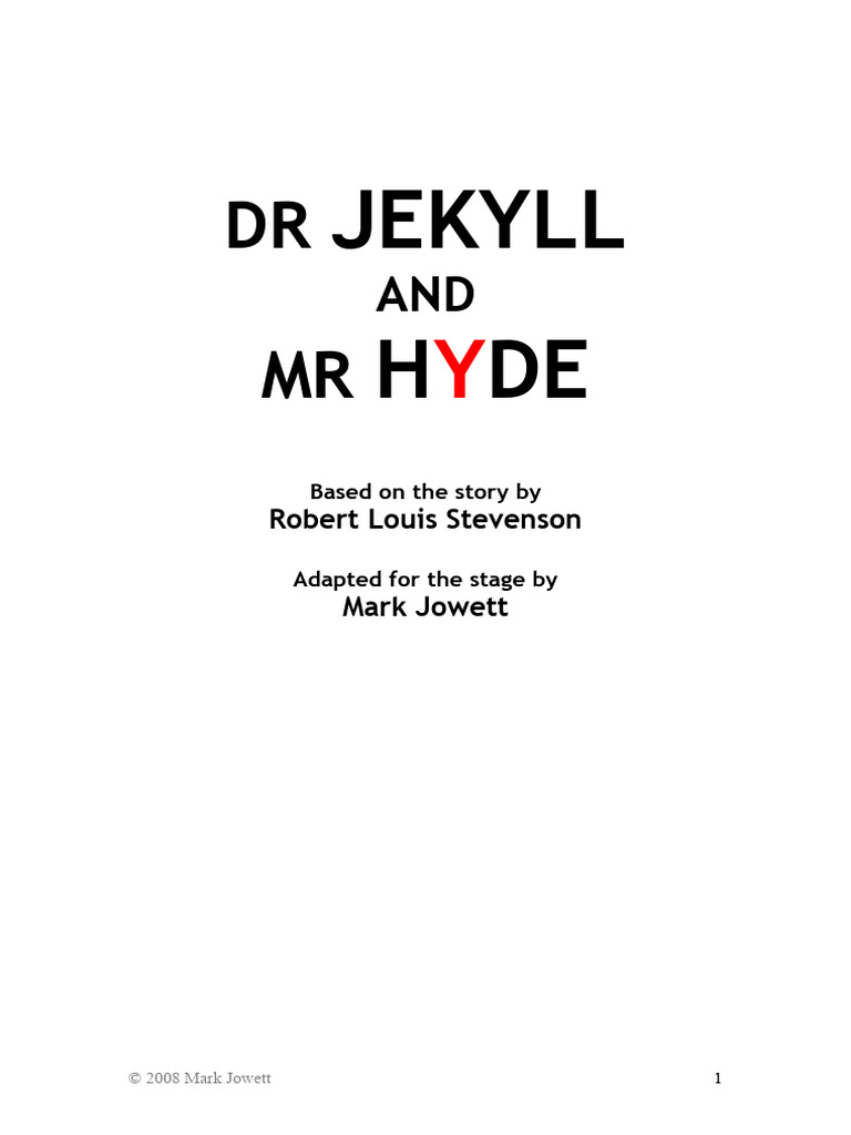 DR Jekyll and MR Hyde Script | PDF