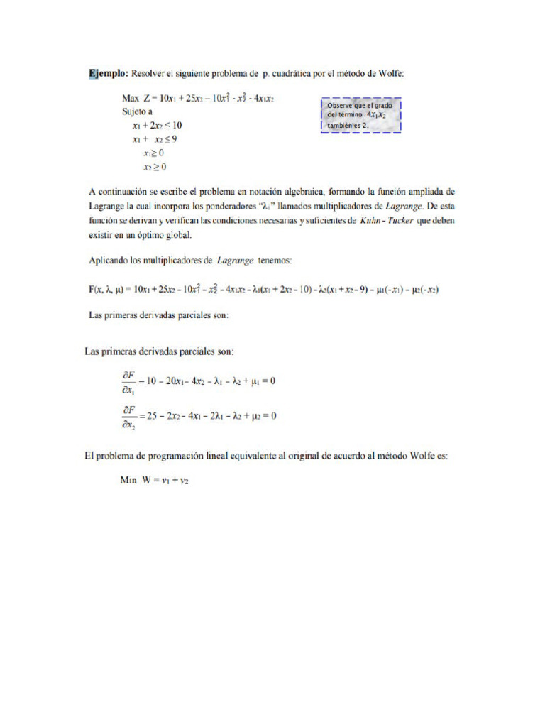 Programacion Cuadratica | PDF